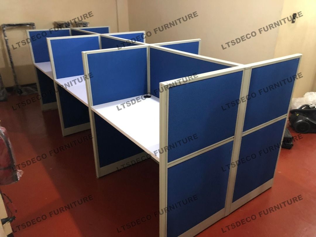 workstation modular tables office partitions, Furniture & Home Living ...