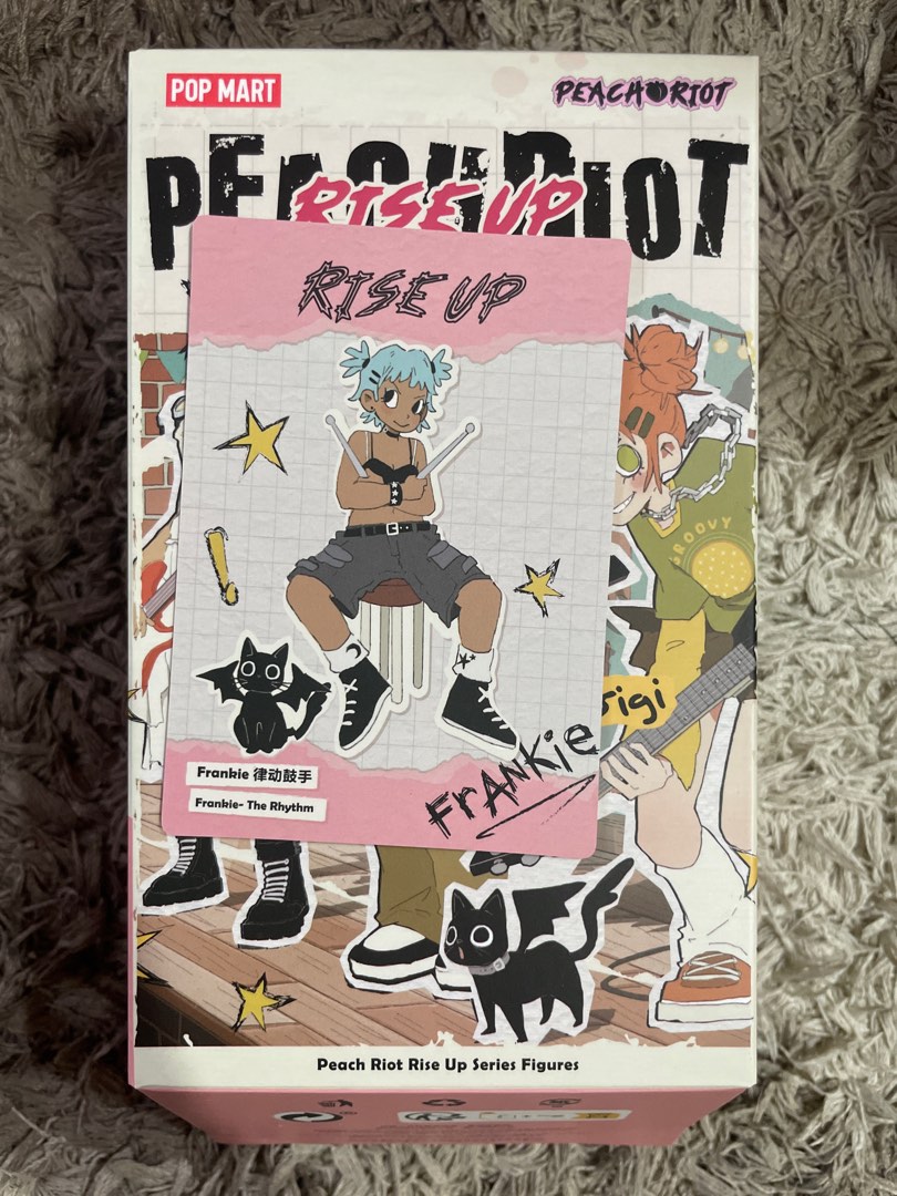 [WTS] Pop Mart Peach Riot Rise Up Series (Frankie The Rhythm), Hobbies ...