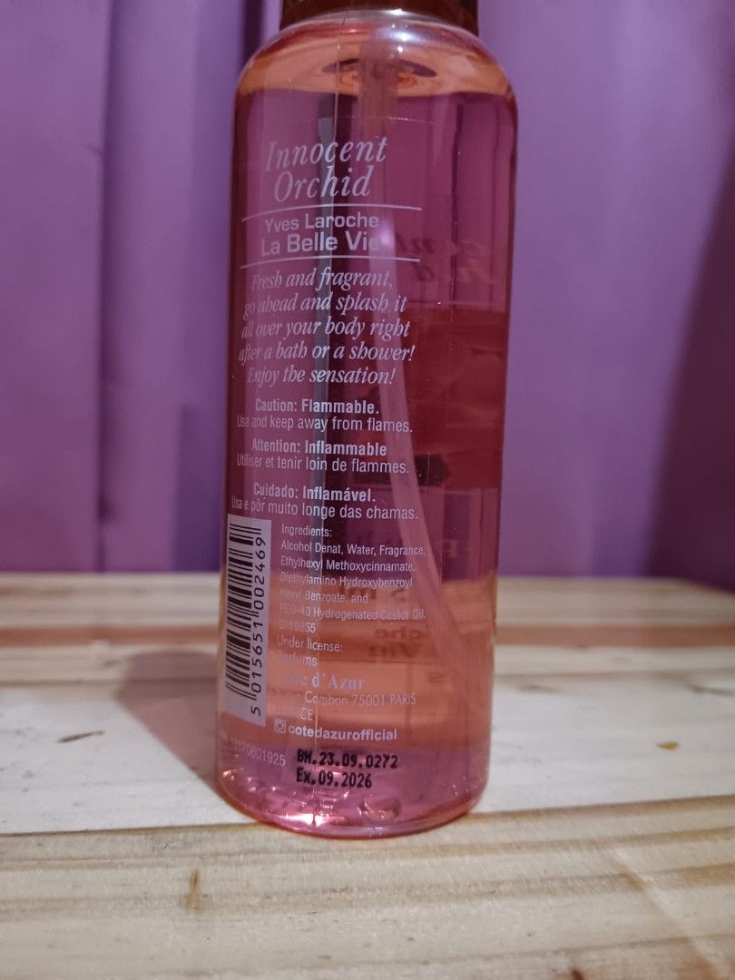 Yves body splash 115ml, Kesehatan & Kecantikan, Parfum, Kuku & Lainnya ...