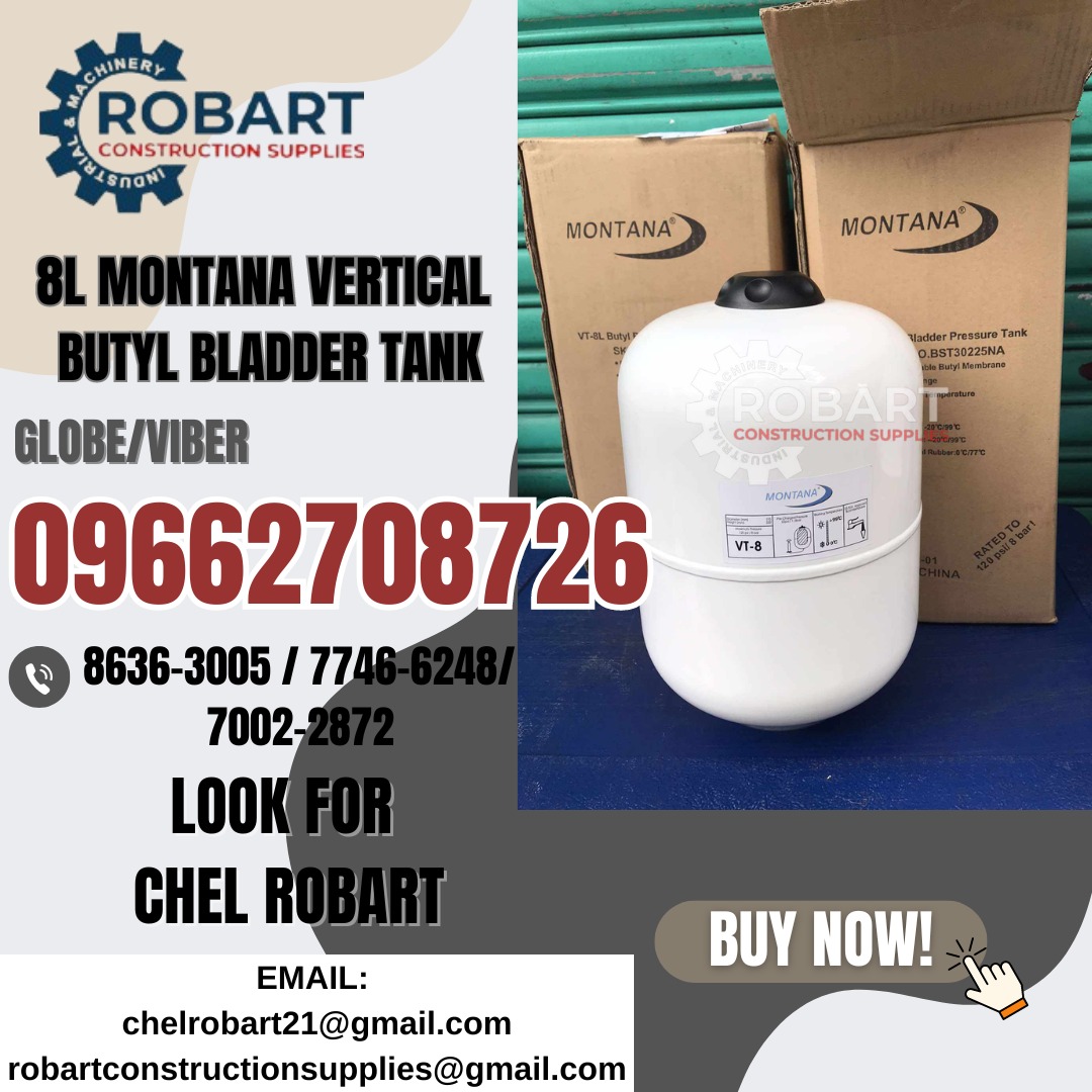 8L MONTANA VERTICAL BUTYL BLADDER TANK, Commercial & Industrial ...