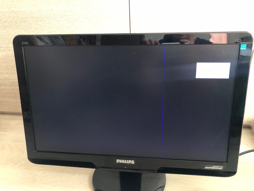 (原價$1,890) 95%新 Philips 打機 專用 23寸 23吋 LED 芒 顯示屏 電腦屏幕 234EL Gigabyte ...