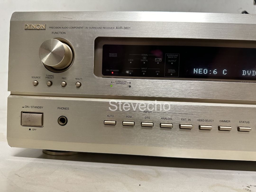 日本製造 Denon AVR-3801 5.1聲道 光纖 同軸 環繞擴大機 全新副廠遙控器, 耳機及錄音音訊設備, 其他音響配件及設備在旋轉拍賣