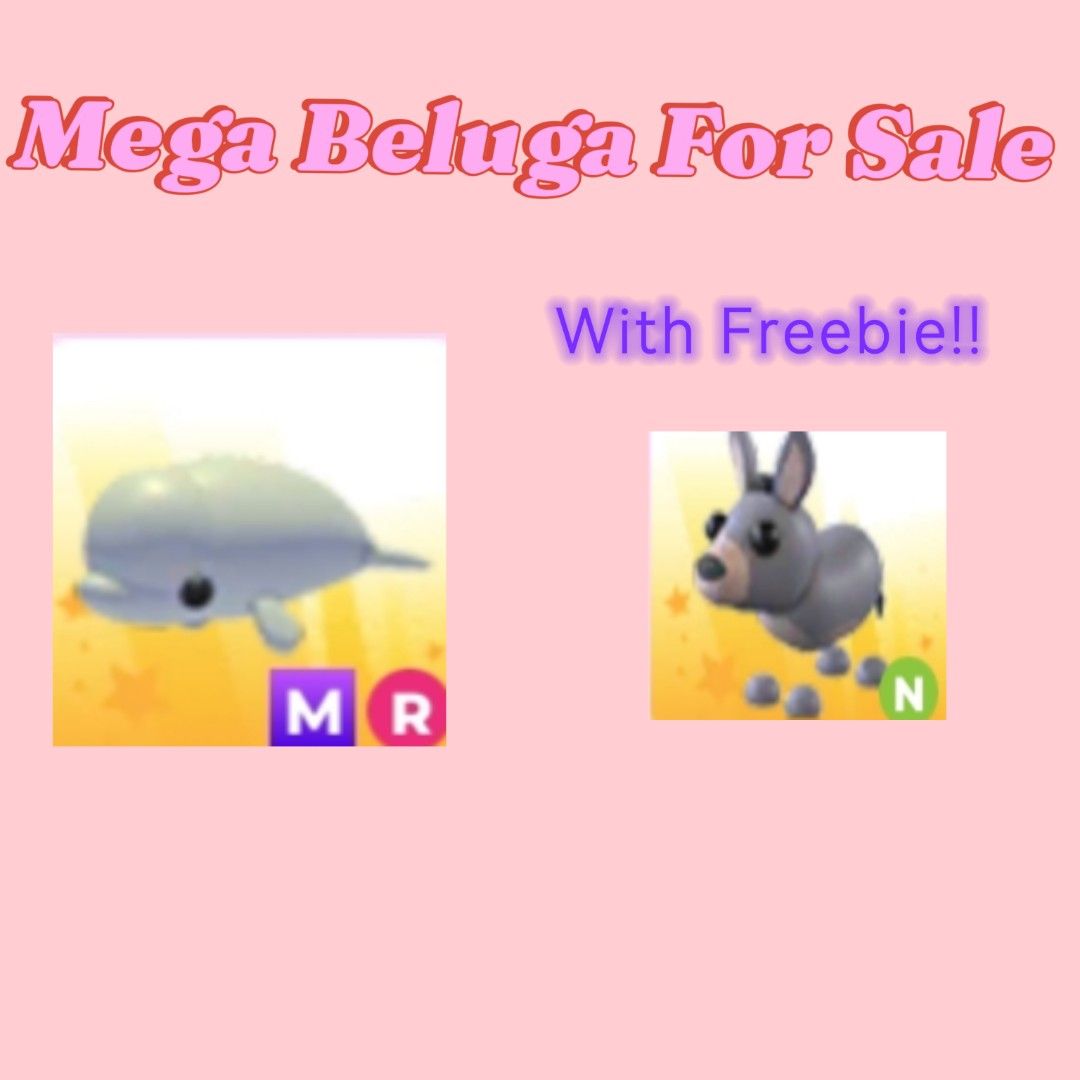 Adopt Me Mega Ride Beluga For Sale!!💖, Video Gaming, Gaming Accessories ...
