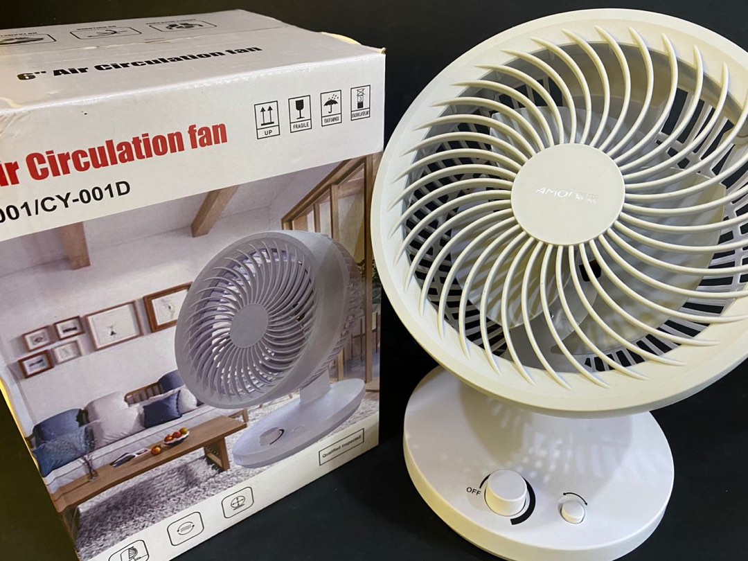 AIR CIRCLE FAN 6 inci, Furniture & Home Living, Lighting & Fans, Fans ...