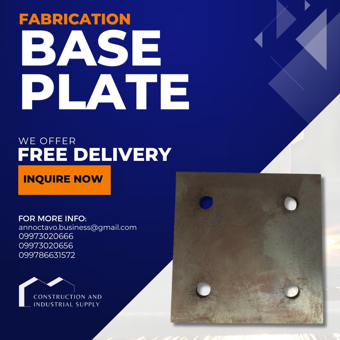 Base Plate | MS 8mm | Gusset Plate | Stifferner Plate | Base Steel ...