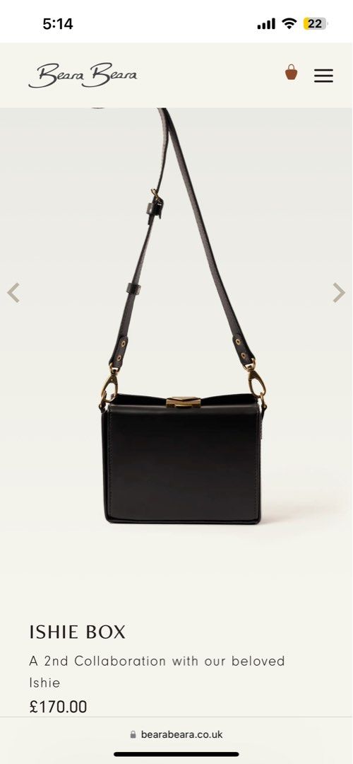 Beara Beara UK Handmade Leahter Bag Ishie Box Black, Women's Fashion, Bags & Wallets, Cross-body ...