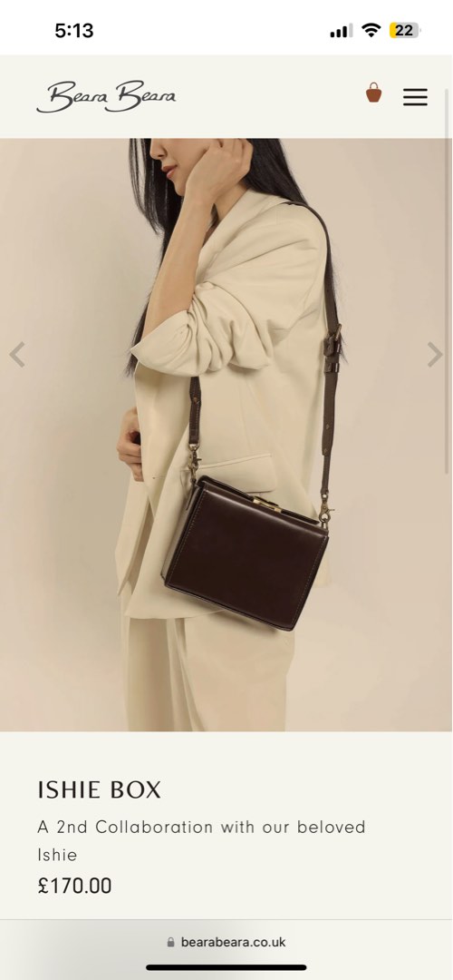 Beara Beara UK Handmade Leahter Bag Ishie Box Black, Women's Fashion, Bags & Wallets, Cross-body ...