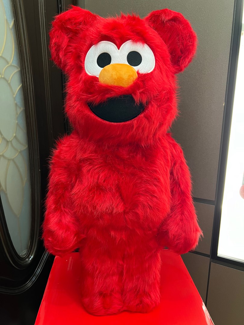 Bearbrick x Sesame Street Elmo Ver.2 (1000%), Hobbies & Toys, Toys ...