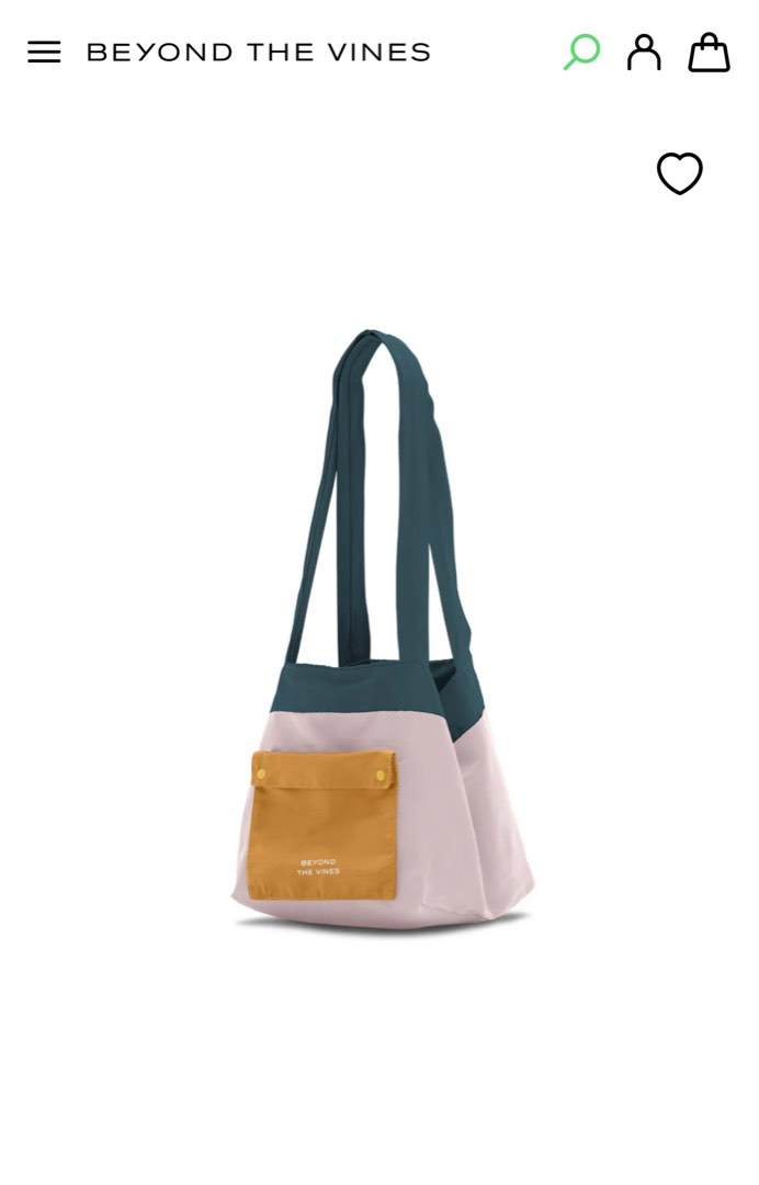 Beyond The Vines Mini Reversible Bag in Blush and Teal, Women's Fashion ...