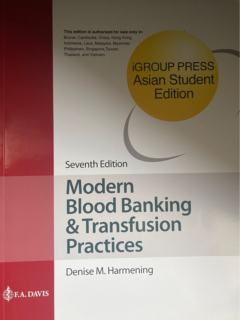 bloodbank immunohematology modern blood banking and transfusion ...