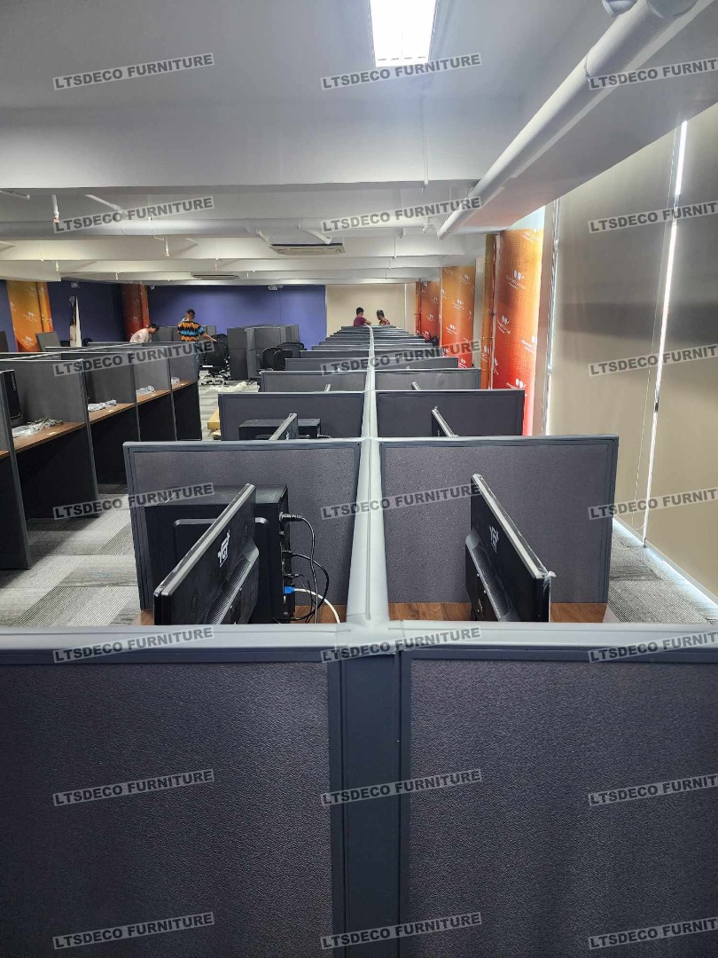 BPO WORKSTATION OFFICE PARTITION - MODULAR CUBICLE DESK FURNITURES ...