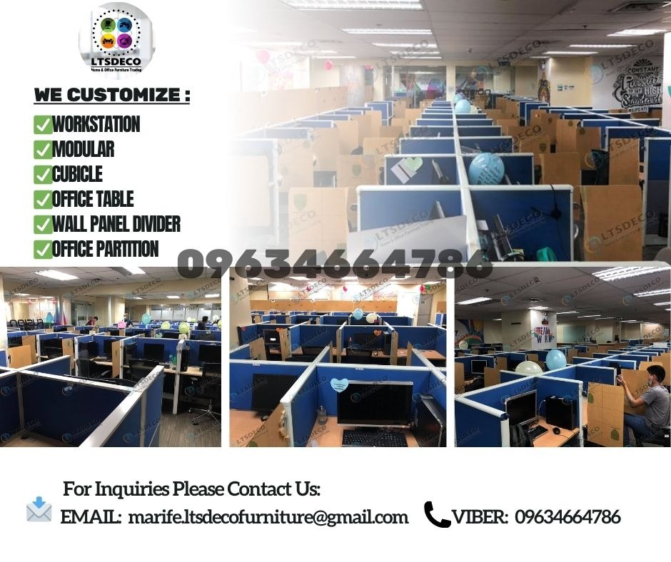 bpo workstation table office partition furnitures, Furniture & Home ...