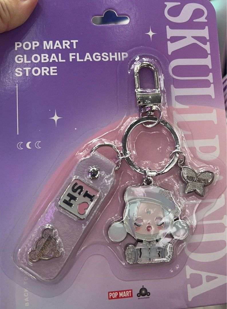 Brand new popmart shanghai popmart global flagship skull panda keychain ...