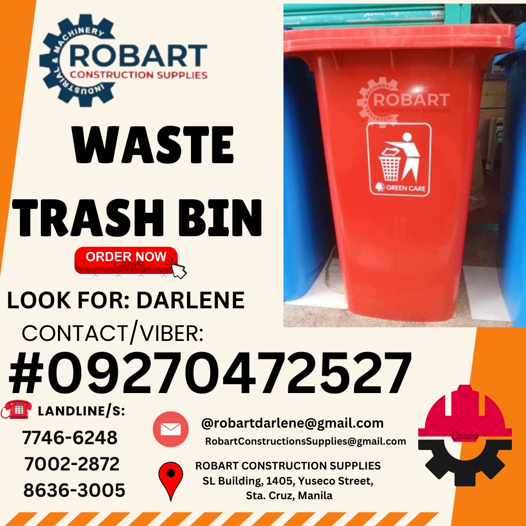 BRANDNEW WASTE TRASH BIN TROLLEY, Furniture & Home Living, Home ...