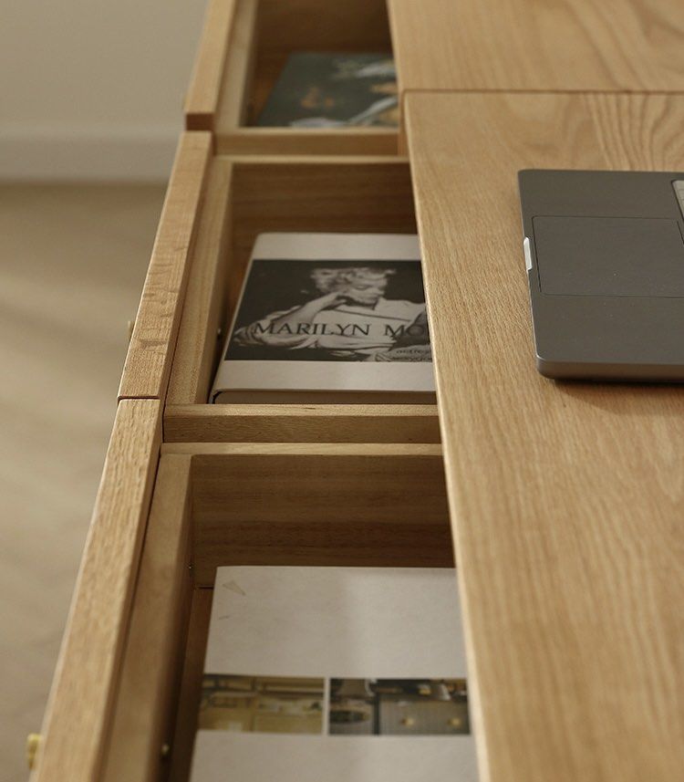 BRONS Modern Solid Wood Floating Study Table, Furniture & Home Living ...
