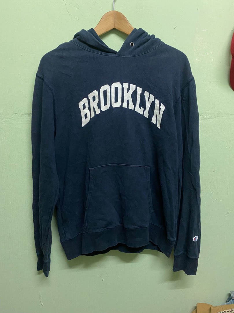 Brooklyn x champion, Men's Fashion, Tops & Sets, Hoodies on Carousell