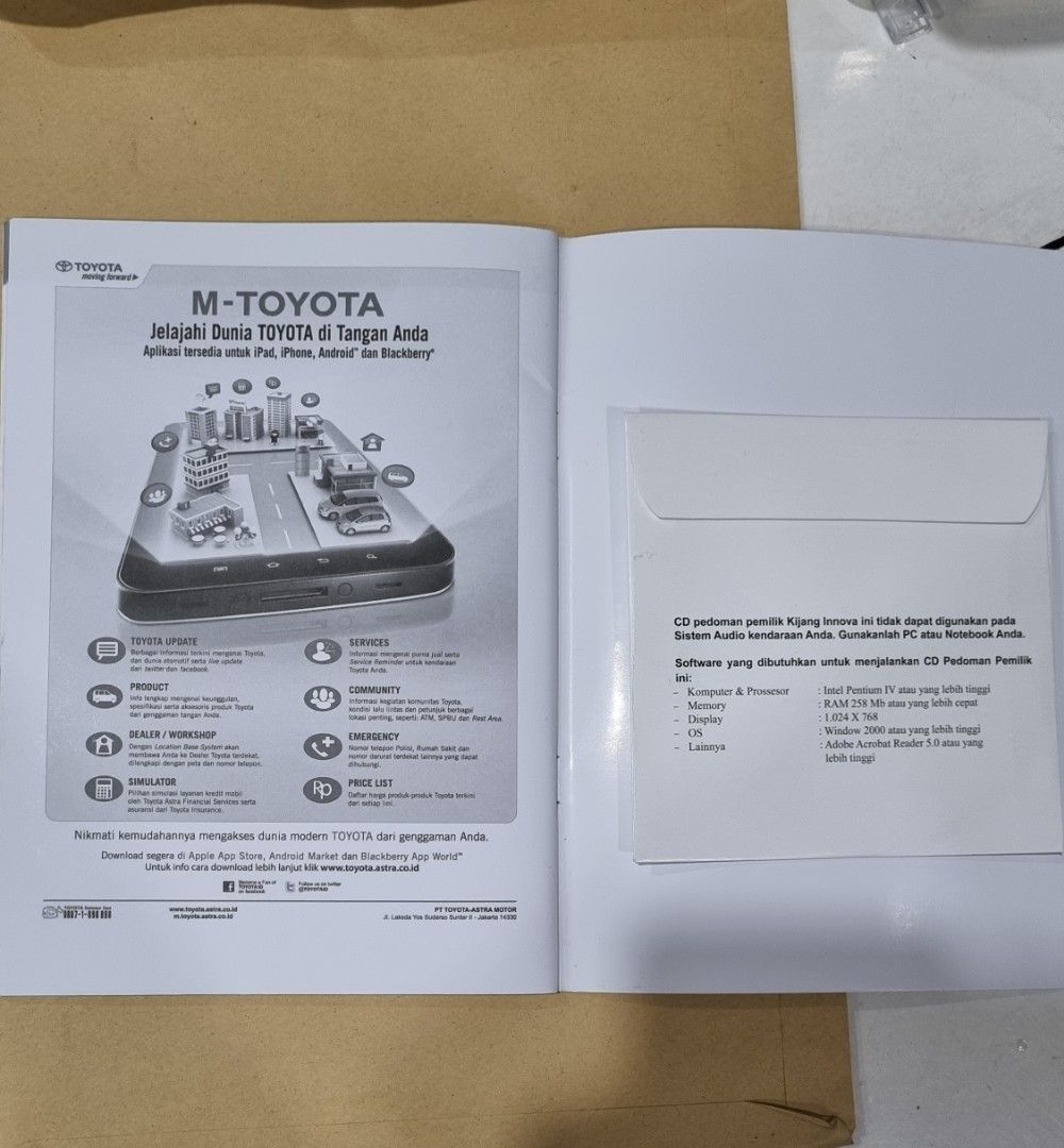 Buku Pedoman (Manual Book) Kijang Innova, Buku & Alat Tulis, Buku di ...