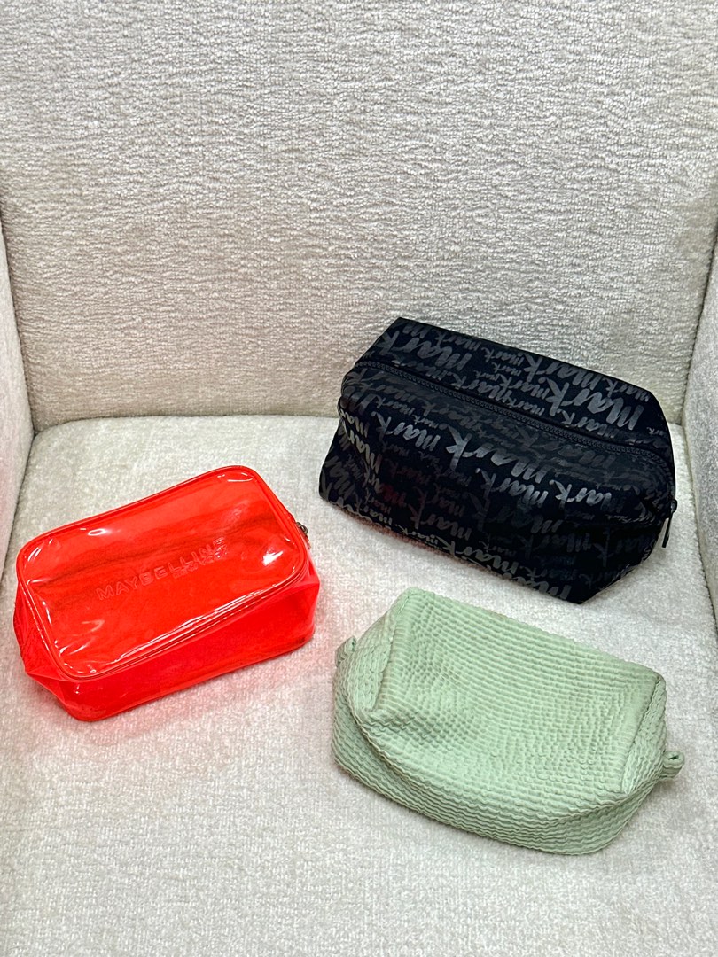 big avon and medium sized maybelline and shein pouches, Women's Fashion ...