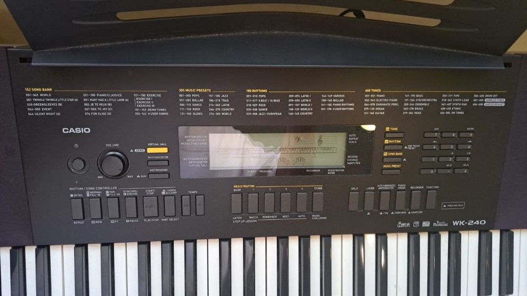 Casio wk 240 keyboard piano, Hobbies & Toys, Music & Media, Musical ...