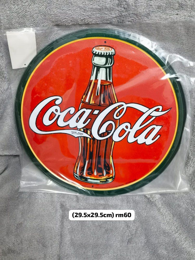 Coca cola Collections - Metal Plaque -circle, Hobbies & Toys ...