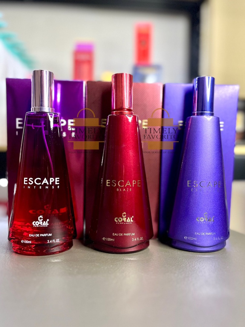 Coral Intense/Essence/Blaze Escape EDP 100ml Perfume, Beauty & Personal ...