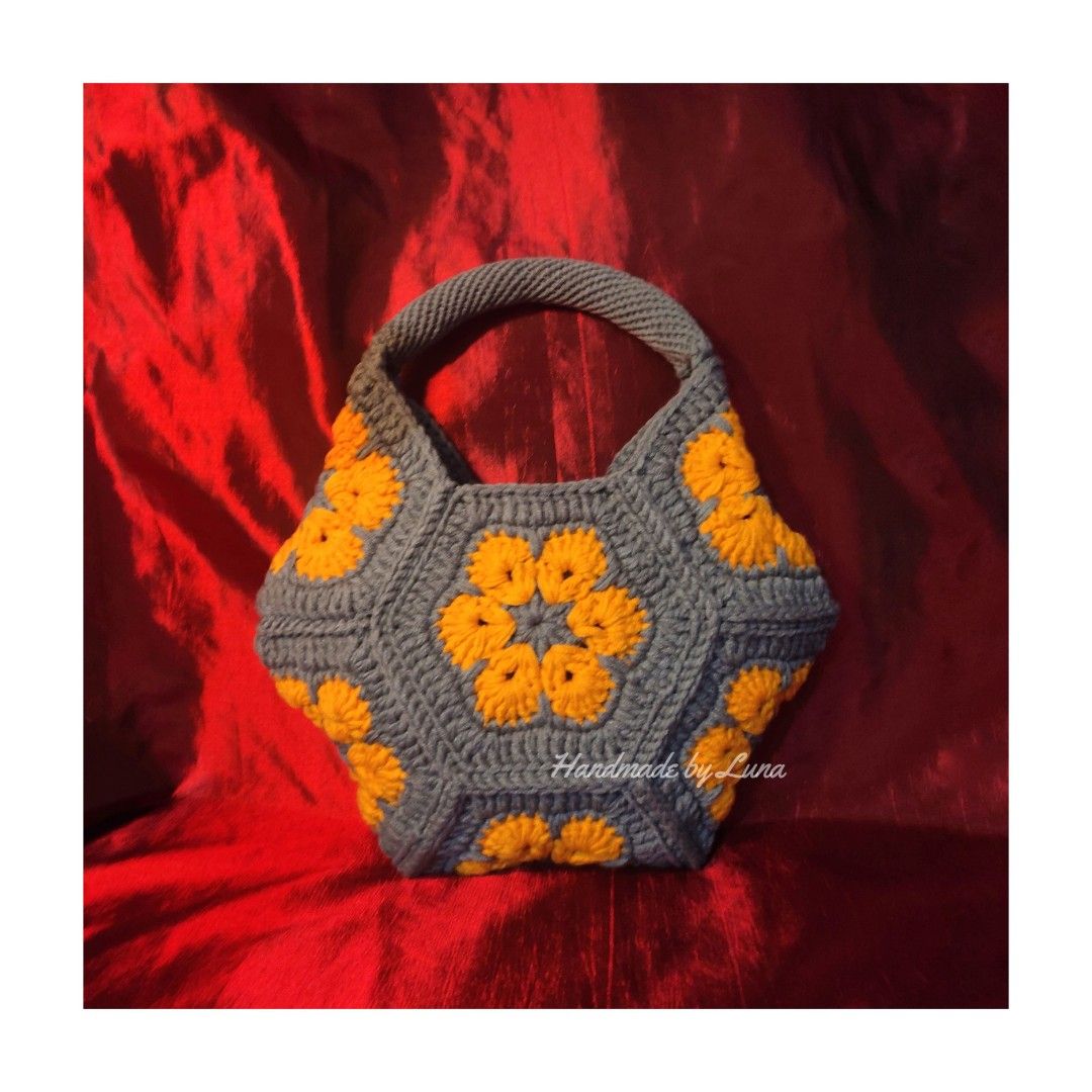 Crochet Bag by Luna, Hobbies & Toys, Stationery & Craft, Handmade Craft ...