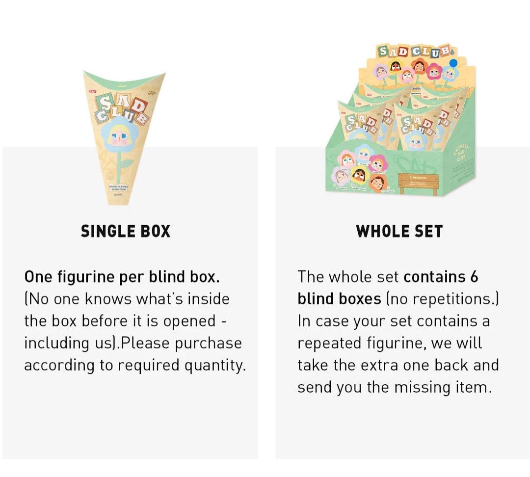 PO: CRYBABY Sad Club Series Plush Flower Blind Box whole set popmart ...