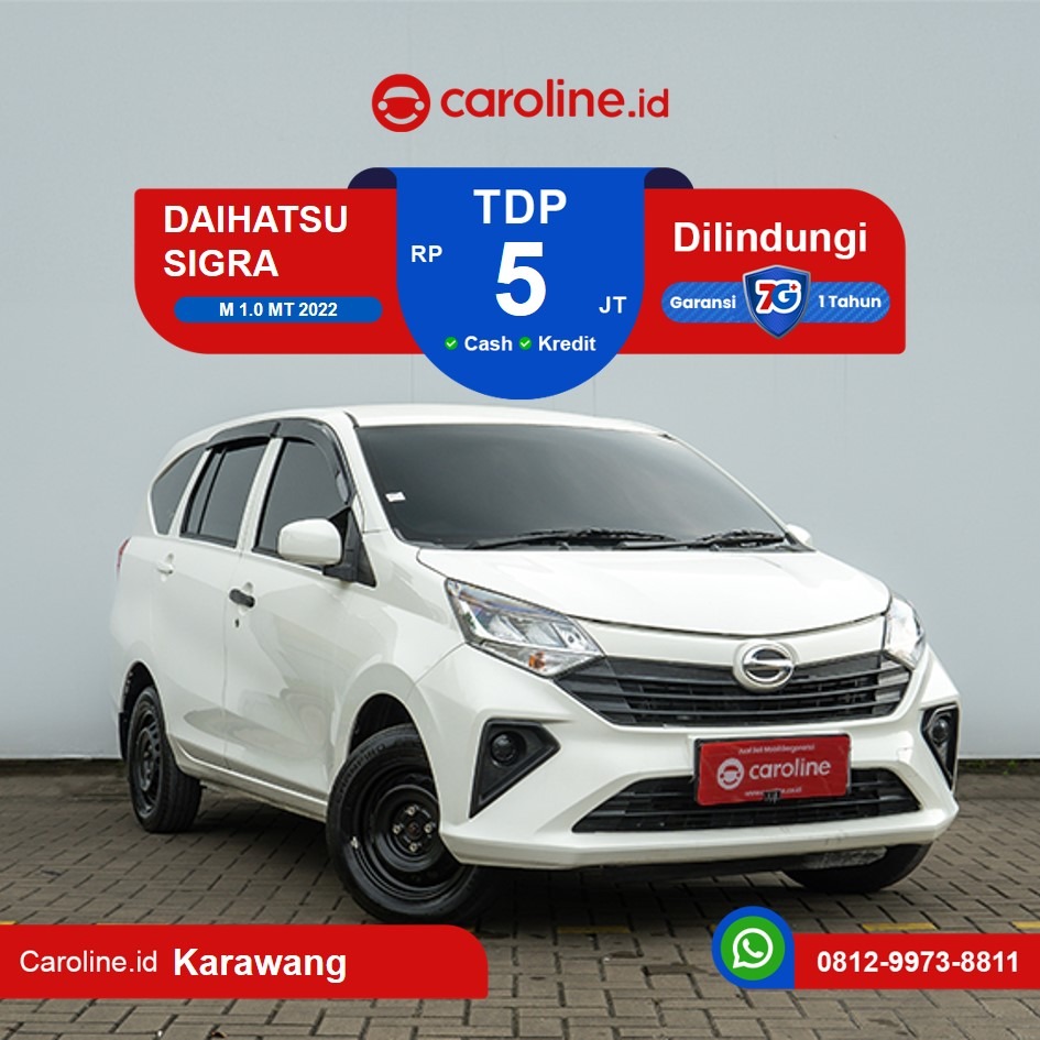 Daihatsu Sigra M 1.0 MT 2022 Bekas Karawang TDP Murah TDP Ceper, Mobil ...