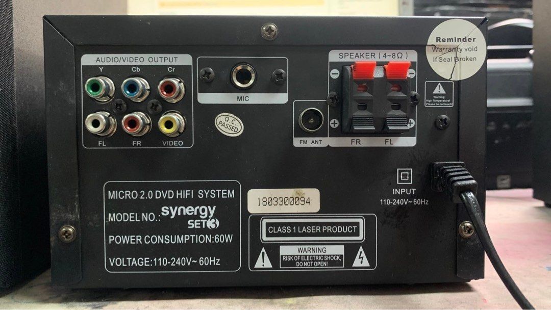 DBaudio Synergy Set of 3 75Wx2 High Power Amplifier DVD/Bluetooth/FM ...