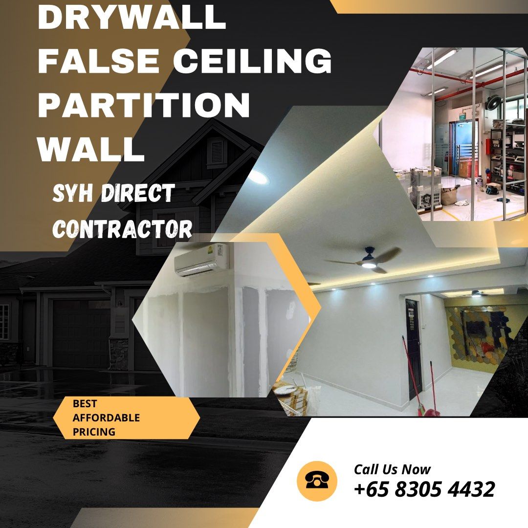 Partition wall & False Ceiling / L- Box /Cove Light / Light holder ...