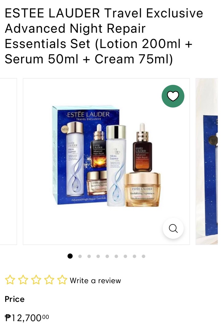 ESTEE LAUDER Travel Exclusive Advanced Night Repair Essentials Set ...