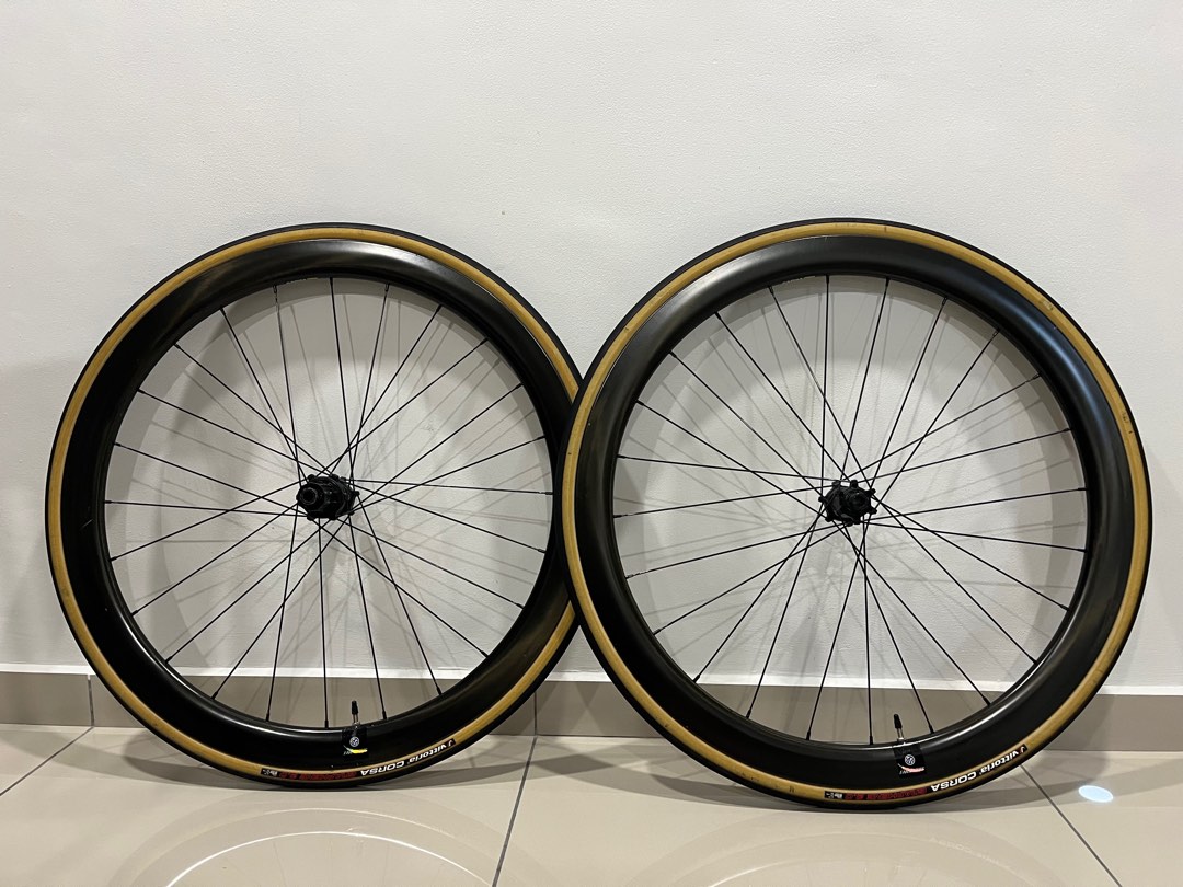 Farsports Feder 45 Disc Carbon Ti Hub Wheelset Road Bike, Sports Equipment, Bicycles & Parts ...