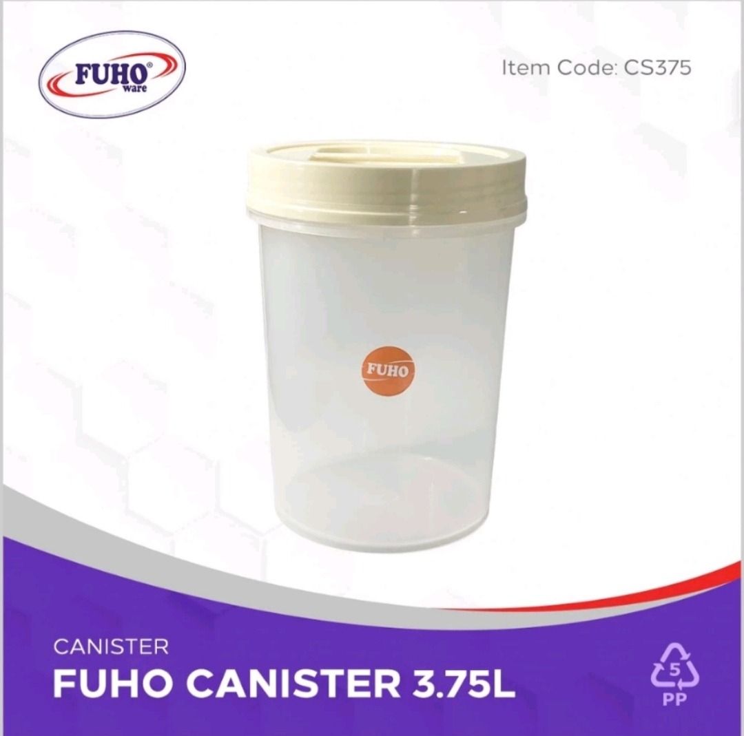 FUHO 3 pcs. 3.75L Food Jar Packaging Materials Storage Canisters, Food ...