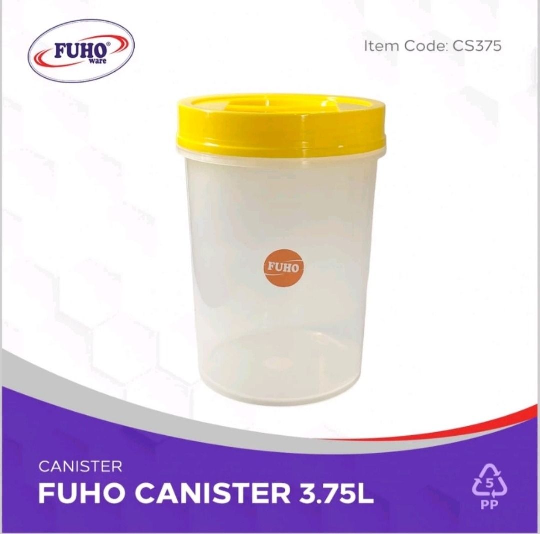 FUHO 3 pcs. 3.75L Food Jar Packaging Materials Storage Canisters, Food ...