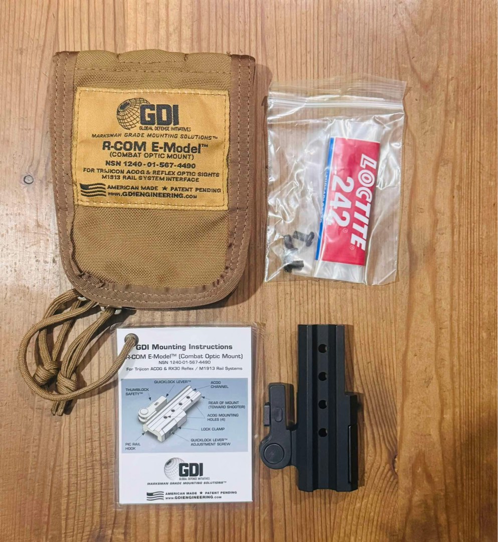 GDI R-COM E-MODEL (Combat Optic Mount) for ACOG., Sports Equipment, Other Sports Equipment and ...