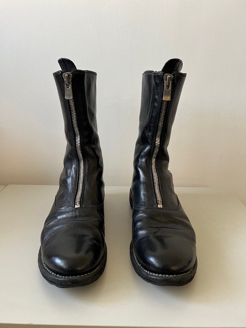 【現貨在店】GUIDI 310 horse full grain 義大利馬皮 德比 前拉鍊 Derby, 他的時尚, 鞋類, 皮鞋、紳士鞋在旋轉拍賣