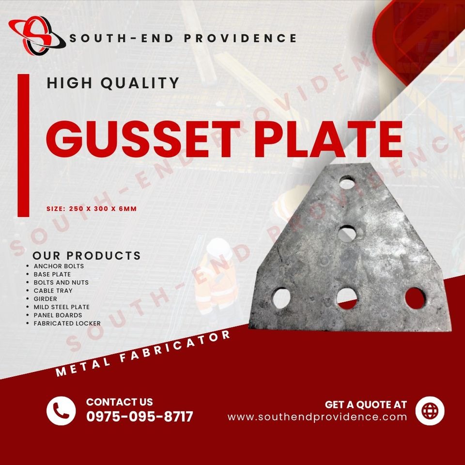 Gusset Plate 250 x 300 x 6mm | Anchor Bolt | MS Plate | Base Plate ...