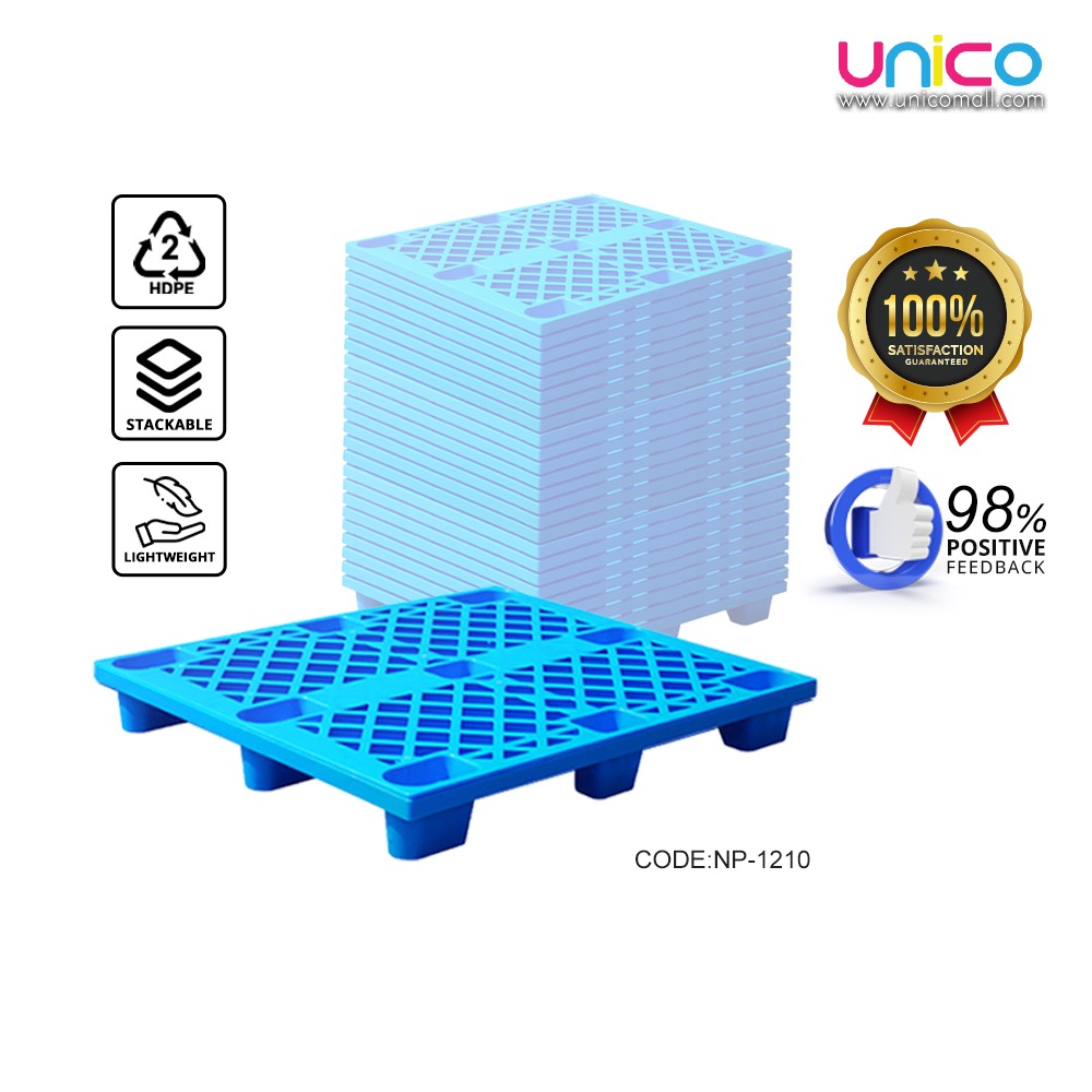Heavy Duty Blue Grid Plastic Pallet Tray (Size 1.2m x 1.0m), Furniture ...
