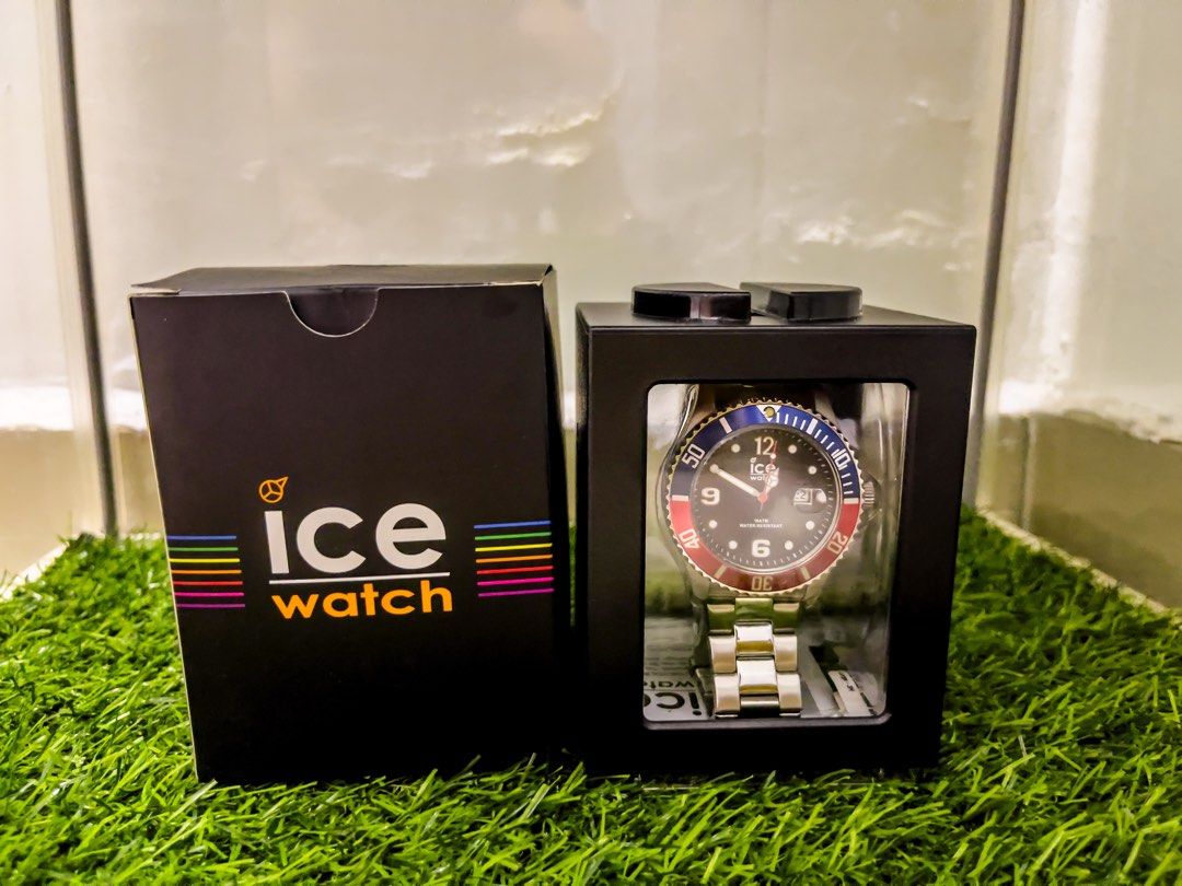 Ice Watch - Ice Steel United Silver ( Large ) Pepsi, Men's Fashion ...
