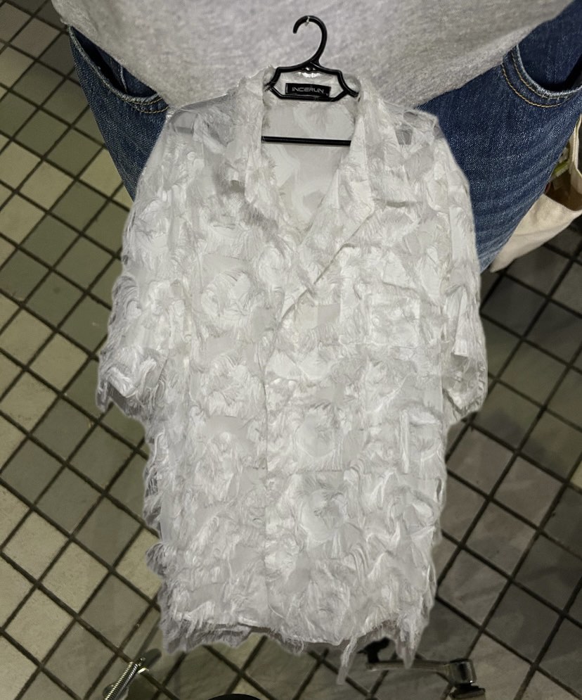 INCERUN - Tassel Short Sleeve Stylish Summer See Through White (M-L ...