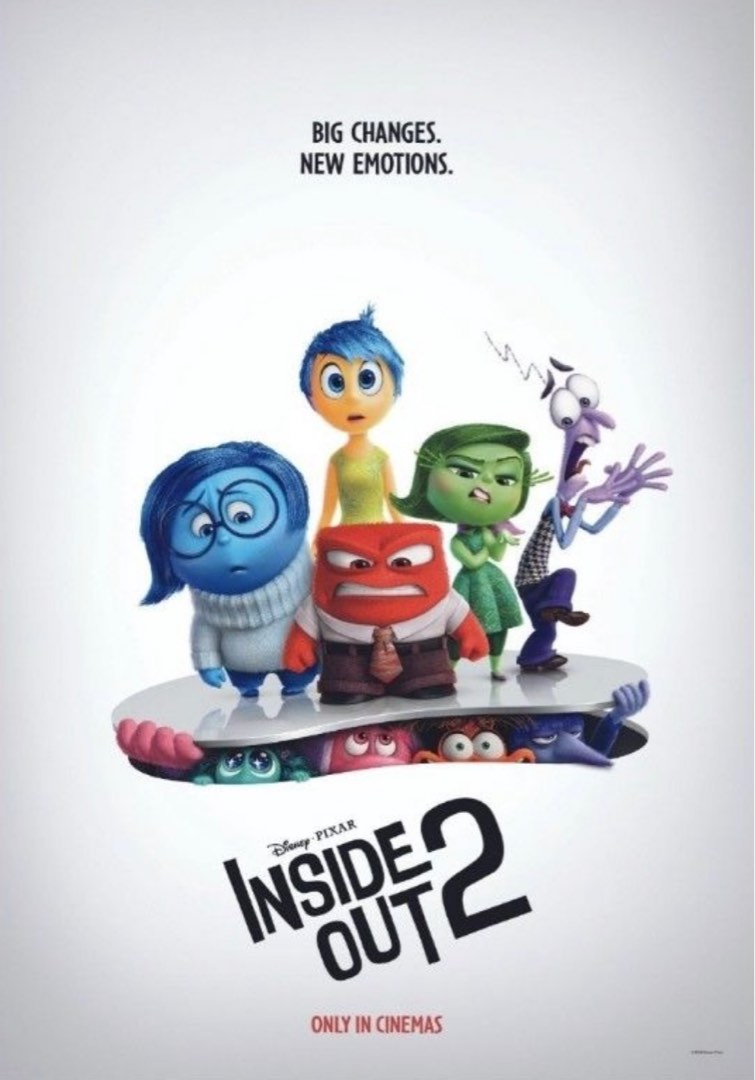 Inside out 2 poster 玩轉腦朋友2獨家珍藏A3海報 Disney Pixar, 興趣及遊戲, 玩具 & 遊戲類 ...