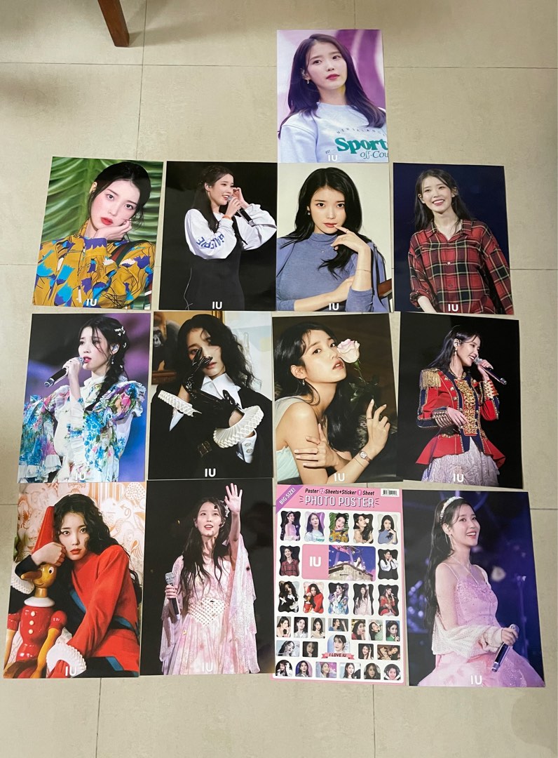 IU posters, Hobbies & Toys, Collectibles & Memorabilia, K-Wave on Carousell