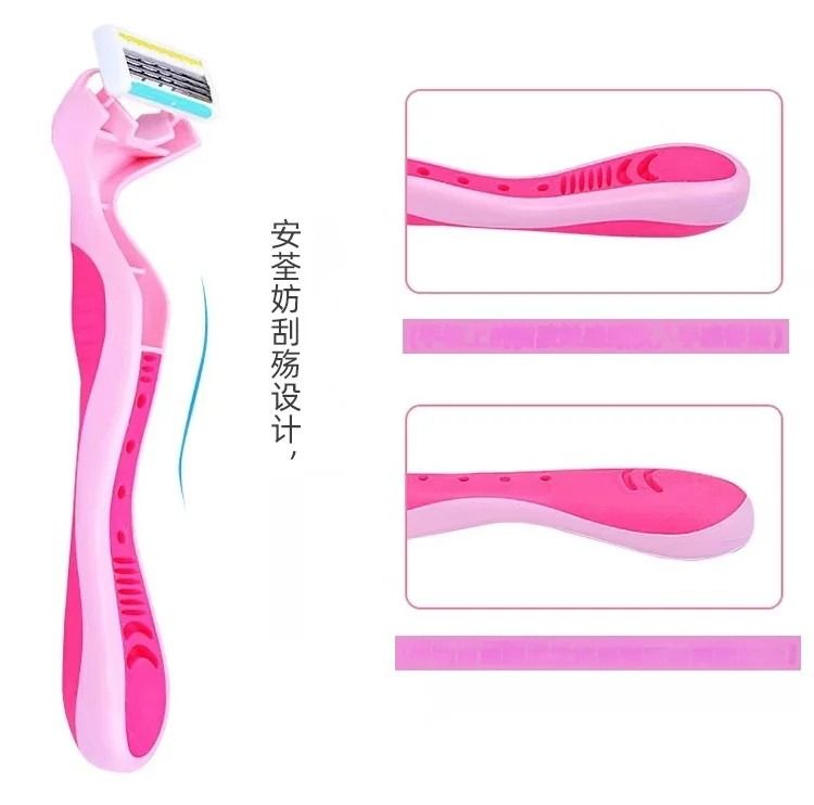 Japan KAI Body Shavers Bikini Line Razor With 4 Layer Razor Blade (2 ...