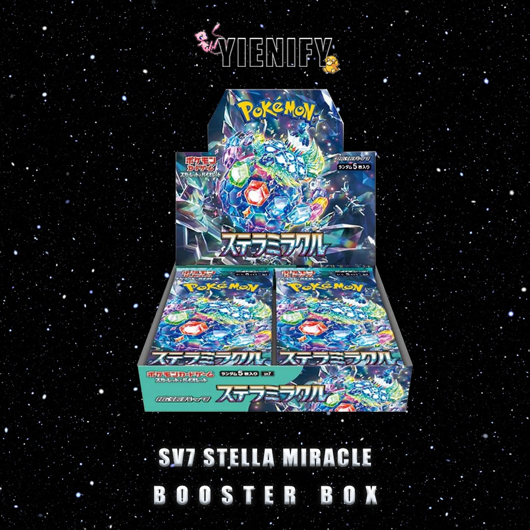 Japanese Pokemon SV7 Stellar Miracle Booster Box, Hobbies & Toys, Toys ...