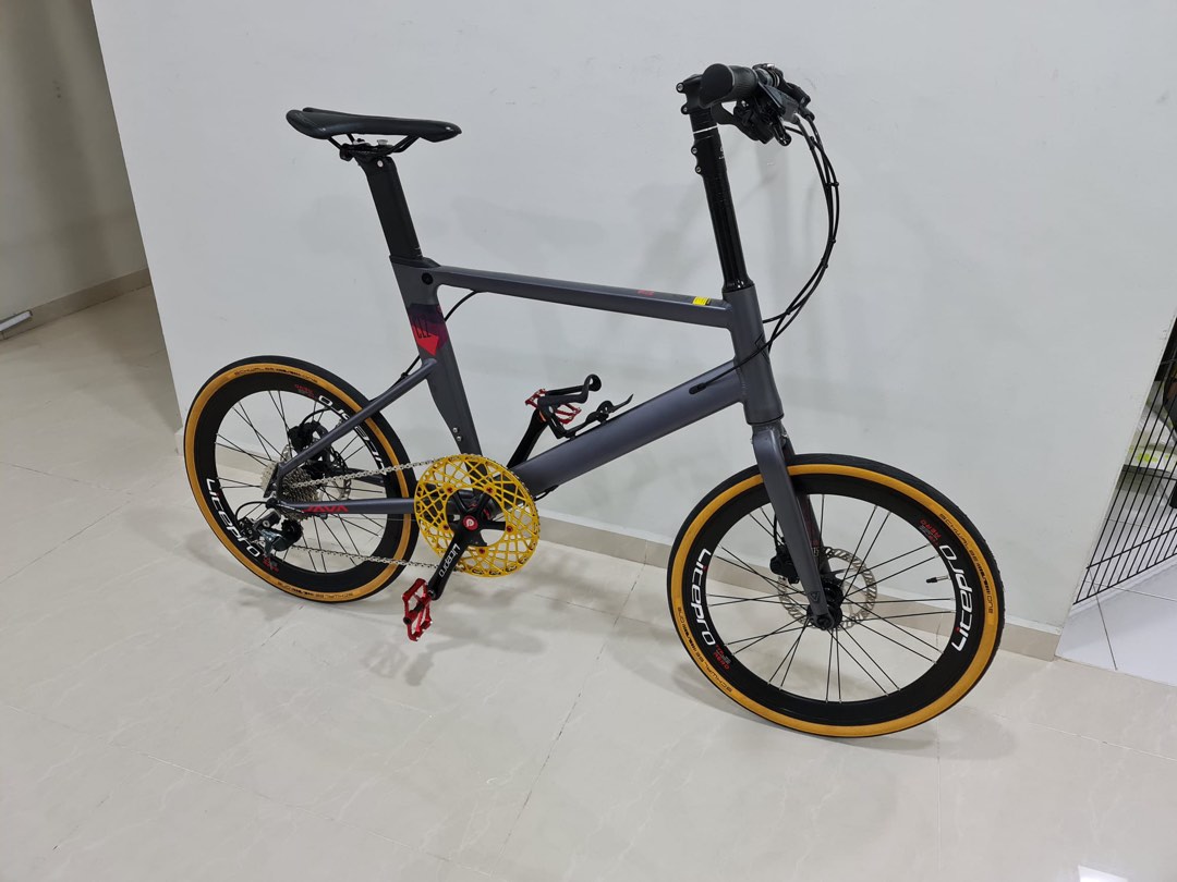 Java CL2 Mini Velo, Silver/Grey Aluminium Frame (Upgraded to Tiagra 10 ...