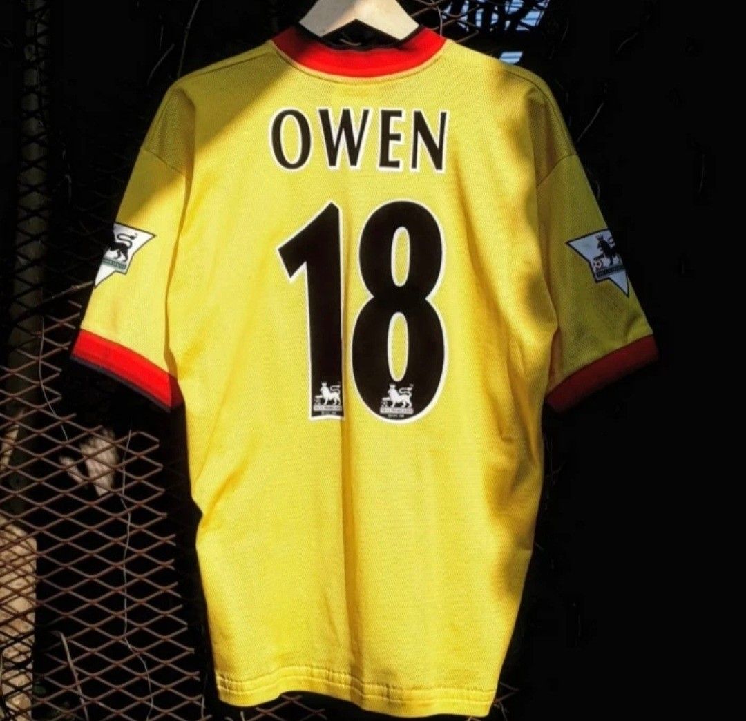 Michael Owen #18 Liverpool Away Jersey 1997-1999 LFC Original Jersey ...