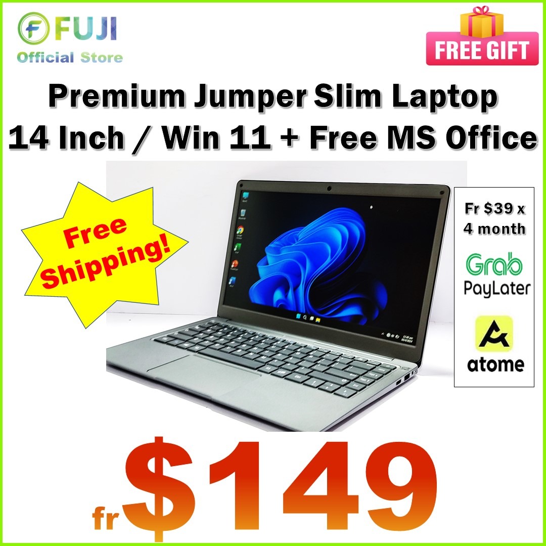 Jumper 14 Inch Slim Laptop - SSD Drive - Windows 11 - Come With Free MS ...