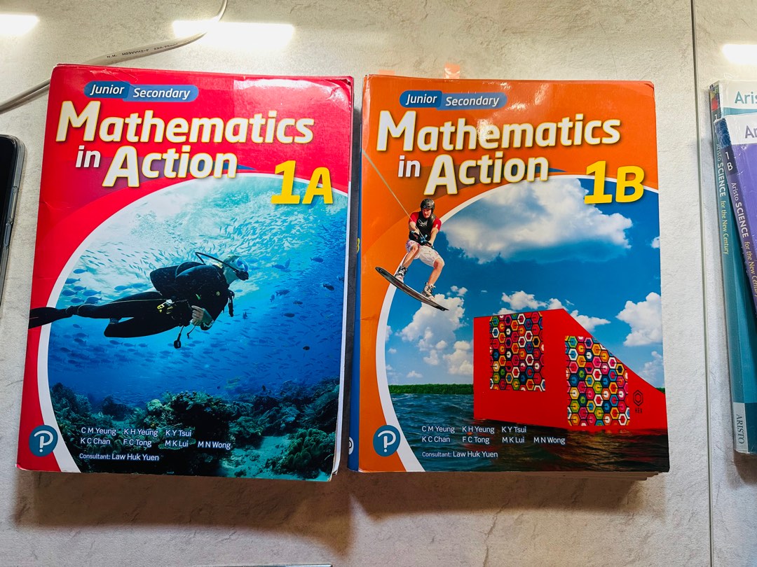 Junior Secondary Mathematics in Action 1A. &1B, 興趣及遊戲, 書本 & 文具, 教科書 - Carousell