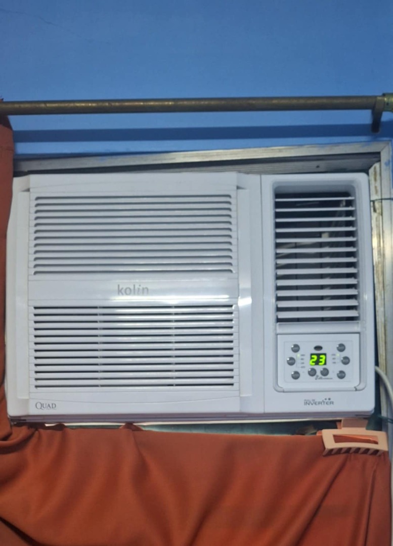 Kolin Window Type Inverter Aircon 1.5 HP, TV & Home Appliances, Air ...