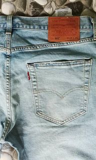 Levis 501 original size 29x32 (005013059), Fesyen Pria, Pakaian ...